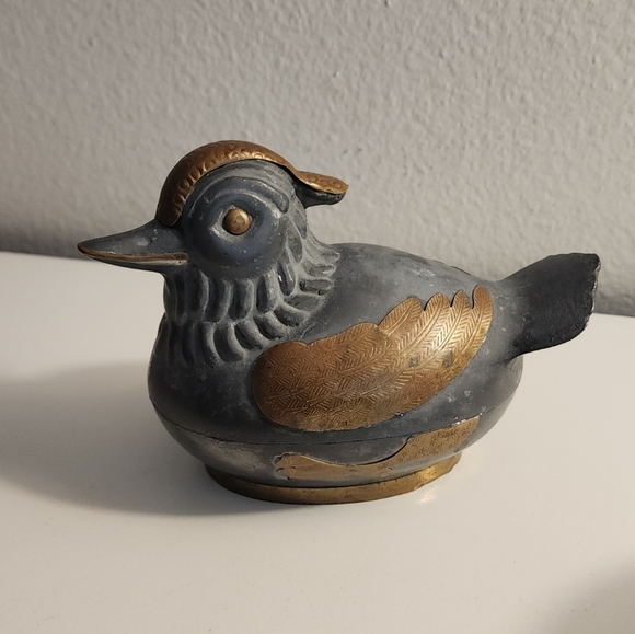 unbranded | Accents | Vintage Brass And Pewter Nesting Mandarin Duck ...